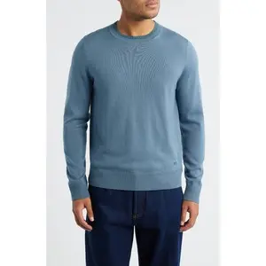 Paul Smith Merino Wool Crewneck Sweater - Greyish Blue