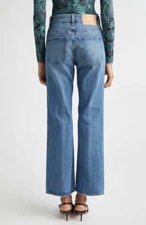 Ulla Johnson Agatha Mid-rise Straight-leg Jeans - Danube