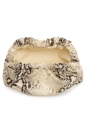 MANSUR GAVRIEL Mini Cloud Snakeskin Embossed Clutch