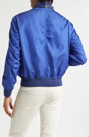 TOM FORD Technical Silk Poplin Bomber Jacket
