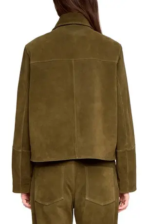 Zadig&Voltaire Lessa Suede Jacket - Treillis