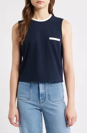 FRAME Piqué Pocket Tank