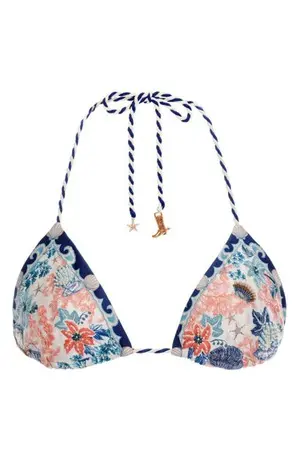 Agua Bendita Lolita Sereia Bikini Top - Blue