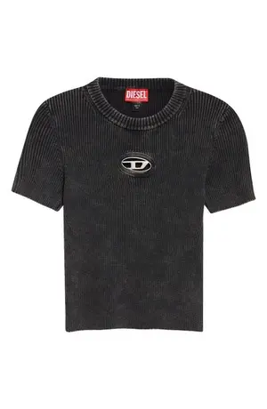 DIESEL® M-anchor-a Short Sleeve Rib Sweater