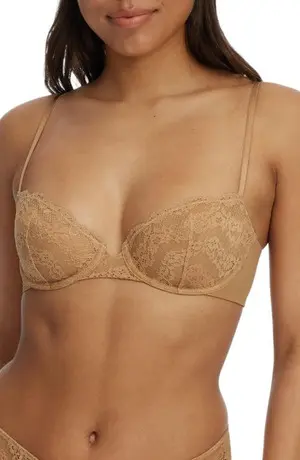 SKARLETT BLUE Impress Balconette Underwire Bra - Ginger/terracotta