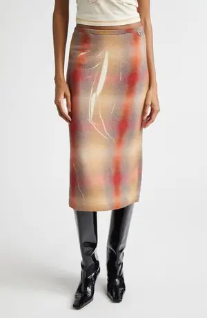 DIESEL® M-cherie Wool Midi Sweater Skirt