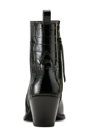 Ariat Jade X Toe Cowboy Boot - Luxe Caviar Croc Print