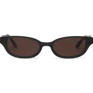 Dezi Gia Rectangular Gradient Sunglasses - Gia Black/brown