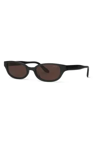 Dezi Gia Rectangular Gradient Sunglasses - Gia Black/brown