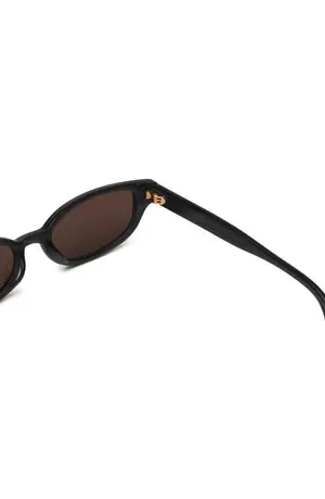 Dezi Gia Rectangular Gradient Sunglasses - Gia Black/brown
