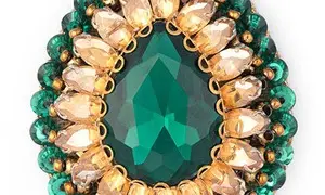 Deepa Gurnani Sisina Crystal Teardrop Earrings