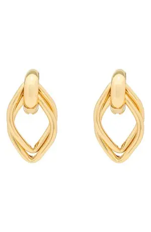 ST. MORAN Marquis Drop Earrings - Gold