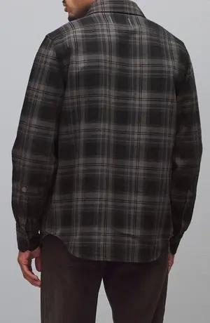 Reigning Champ Union Plaid Cotton Button-up Shirt - Carbon-black