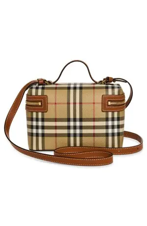 Burberry Check Coated Canvas Vanity Case