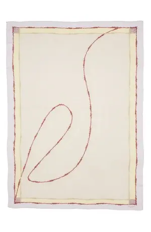 Rag & Bone Astra Scribble Wool Scarf - Lavender Multi