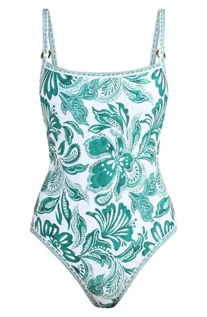 La Blanca Botanical Brocade One-piece Swimsuit