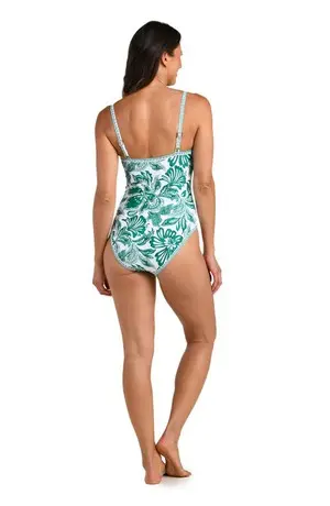 La Blanca Botanical Brocade One-piece Swimsuit