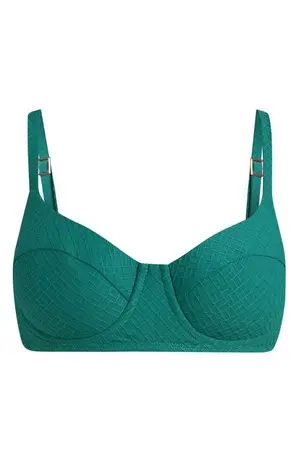La Blanca Textured Tides Underwire Bikini Top