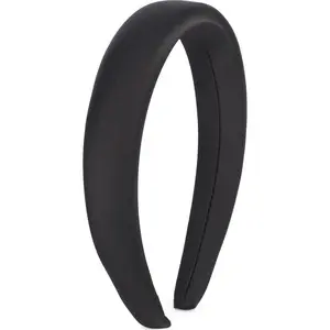 Chelsea28 Puff Satin Headband - Black