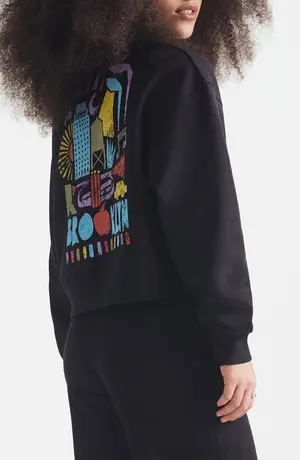 Brooklyn Industries Graphic Print Crewneck Sweatshirt