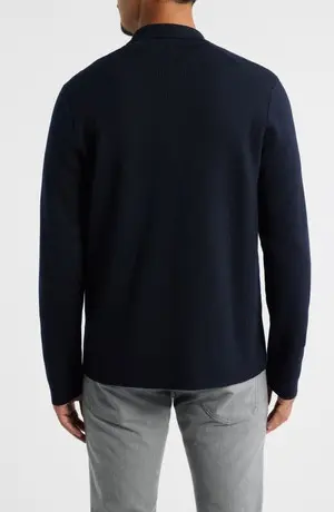 JACK VICTOR Milano Stitch Merino Wool Cardigan