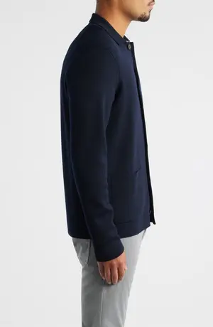 JACK VICTOR Milano Stitch Merino Wool Cardigan