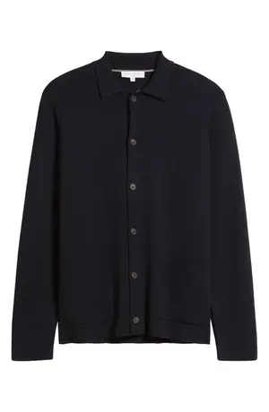 JACK VICTOR Milano Stitch Merino Wool Cardigan