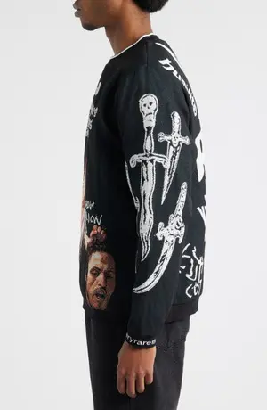 VERYRARE David Vs. Goliath Jacquard Sweatshirt