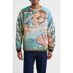 VERYRARE Birth Of Venus Jacquard Sweatshirt - Green