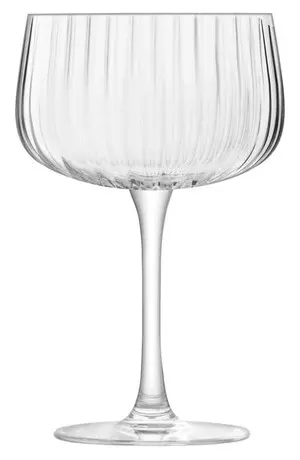 LSA Arc Flow Set Of 4 Saucer Cocktail Glasses - Clear