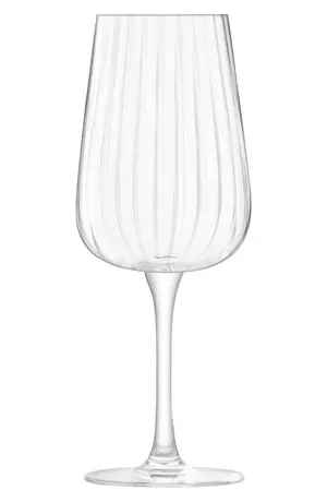 LSA Arc Flow Set Of 4 Flute Glasses - Clear