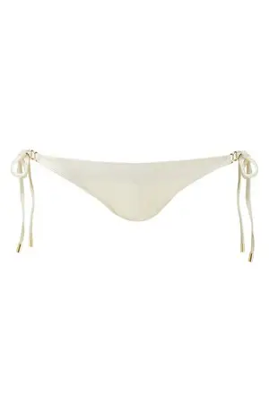 Melissa Odabash Costa Foil Bikini Bottoms - Gold
