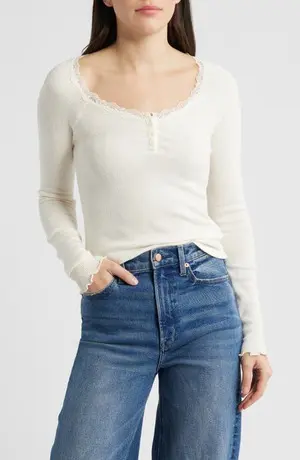 Lucky Brand Trimmed Blouses