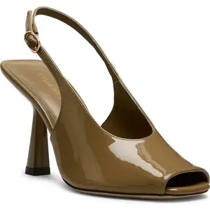 STUART WEITZMAN Val Slingback 85 Sandal - Golden Olive