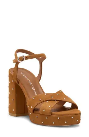 STUART WEITZMAN Studded Platform Sandal - Hazel