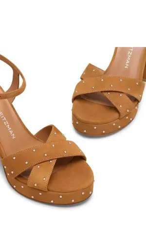STUART WEITZMAN Studded Platform Sandal