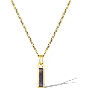 VINCERO Birthstone Pendant Necklace - Gold - February