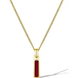 VINCERO Birthstone Pendant Necklace - Gold - January