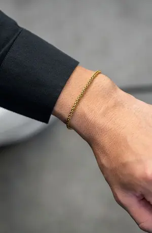 VINCERO Wheat Chain Bracelet - Gold