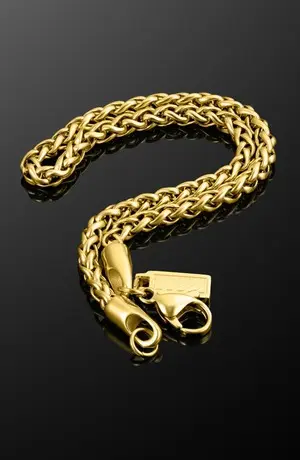 VINCERO Wheat Chain Bracelet - Gold