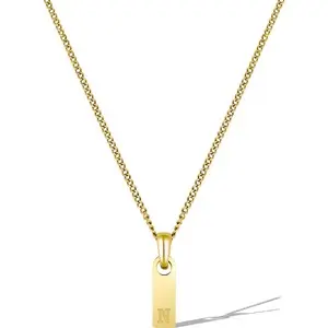 VINCERO Initial Pendant Chain Necklace - Gold - N