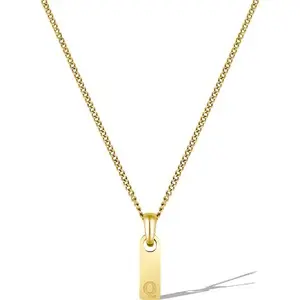 VINCERO Initial Pendant Chain Necklace - Gold - Q