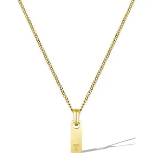 VINCERO Initial Pendant Chain Necklace - Gold - T