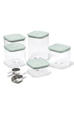 CARAWAY Set Of 5 Airtight Storage Containers - Mist