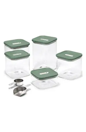 CARAWAY Set Of 5 Airtight Storage Containers - Sage