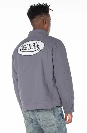 VON DUTCH East Patch Collar Quilted Worker Jacket