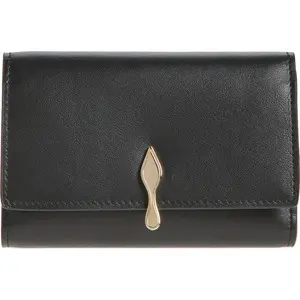 CHRISTIAN LOUBOUTIN Bettina Leather Cardholder - Black/gold