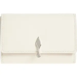 CHRISTIAN LOUBOUTIN Bettina Leather Cardholder - Suzuran/silver