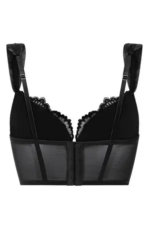 Hunkemoller Whitney Padded Underwire Bustier - Caviar