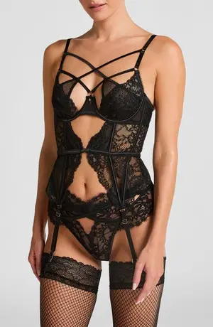 Hunkemoller Anna Strappy Underwire Lace Basque